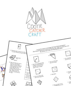 ⛵ Cootie Catcher Craft Guide - (FREE PRINTABLE ACTIVITY)