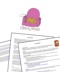 🥔 Couch Potato Activity - (FREE PRINTABLE ACTIVITY)