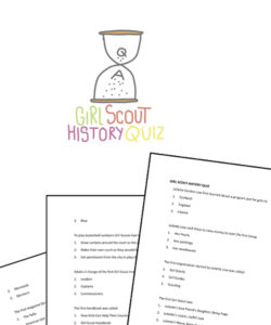 👧 Girl Scout History Quiz - (FREE PRINTABLE ACTIVITY)