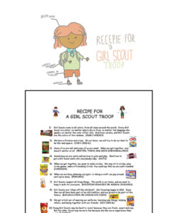 👧 Recipe for a Girl Scout Troop - (FREE PRINTABLE ACTIVITY)