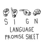 🛑 Sign Language Promise Sheet - (FREE PRINTABLE ACTIVITY)
