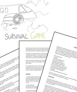 🎮 Survival Simulation Game - (FREE PRINTABLE ACTIVITY)
