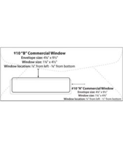 #10 Window Envelope Template PDF - Free Download (PRINTABLE)