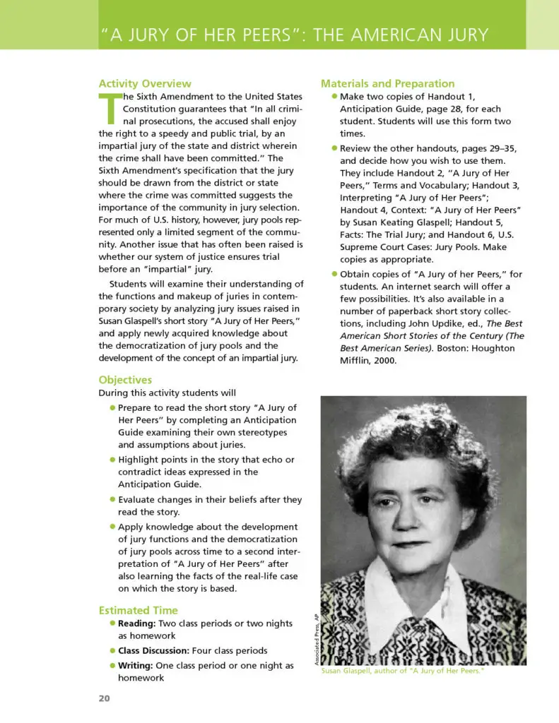 👩 A Jury of Her Peers PDF - By Susan Glaspell (FREE DOWNLOAD)