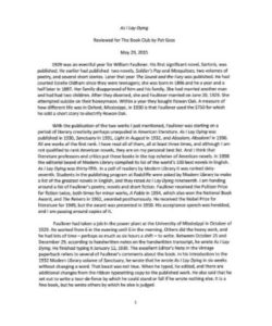 🆔 As I Lay Dying PDF - By William Faulkner (FREE DOWNLOAD)