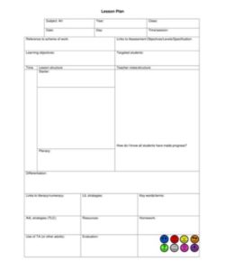 📦 Blank Lesson Plan Template PDF - Free Download (PRINTABLE)