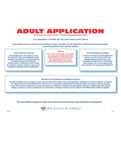 🧑 BSA Adult Application - Required For Leaders (PRINTABLE FORM)