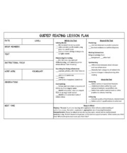 Guided Reading Template PDF - Free Download (PRINTABLE)
