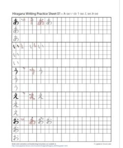 Hiragana Stroke Order Chart PDF - Free Download (PRINTABLE)