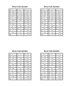 International Morse Code Chart PDF - Free Download (PRINTABLE)