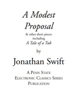 📦 Jonathan Swift A Modest Proposal PDF - (FREE DOWNLOAD)