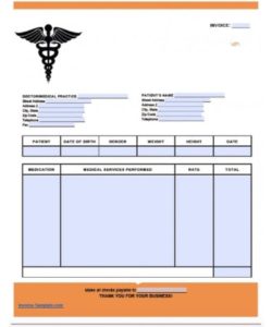 🏥 Medical Bill Template PDF - Free Download (PRINTABLE)