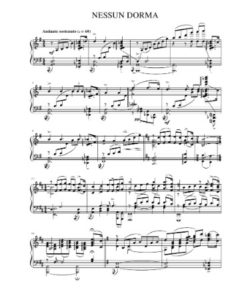 🎸 Nessun Dorma Sheet Music PDF - Free Download (PRINTABLE)