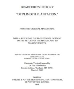 Of Plymouth Plantation PDF - By William Bradford (FREE DOWNLOAD)