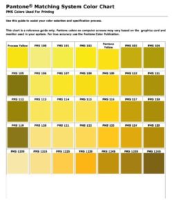 Pantone Chart PDF - Free Download (PRINTABLE)