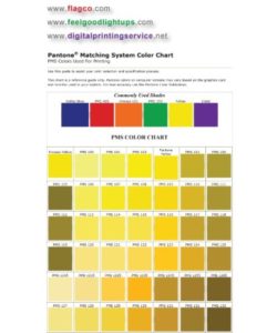 Pantone Color Chart With Names PDF - Free Download (PRINTABLE)
