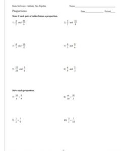 Proportions Worksheet PDF - Free Download (PRINTABLE)