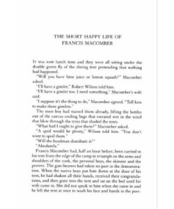 👪 The Short Happy Life of Francis Macomber PDF - By Ernest Hemingway