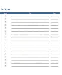 To Do List Template PDF - Free Download (PRINTABLE)