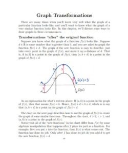 Transformation Of Functions Worksheet PDF - Free Download (PRINTABLE)