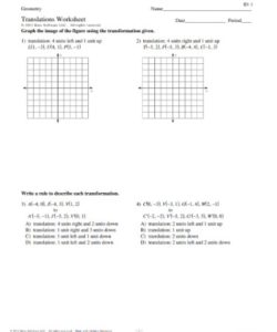Translations Worksheet PDF - Free Download (PRINTABLE)